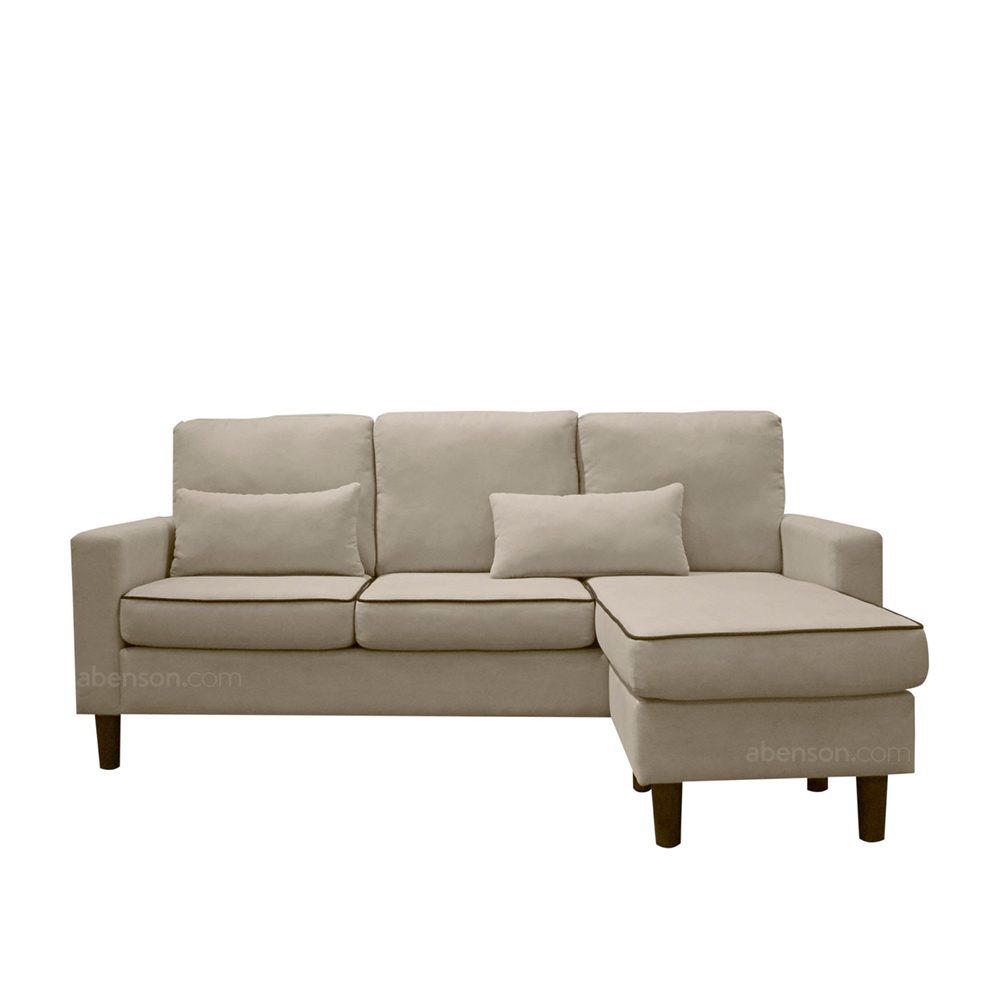 abensonHOME Jayda Light Brown 3 Seater Corner Sofa Sofas Sofas and Recliners abensonHOME Sofas and Recliners Furniture and Accessories Abenson