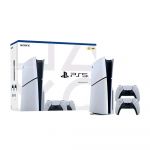 Sony PlayStation 5 Slim Console Two DualSense Wireless Controller ...