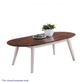 abensonHOME Klay Walnut/Milky Brown Coffee Table | Living Room Tables ...