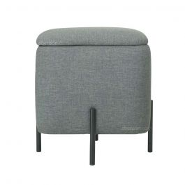 SB Furniture Menni Grey Stool | Chairs | Living Room | abensonHOME ...