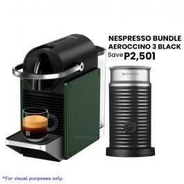 Nespresso Pixie C62 Green + Aeroccino 3 Black Bundle | Food and ...