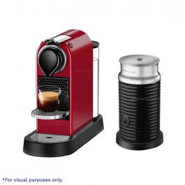 Nespresso CitiZ Red + Aeroccino 3 Black Bundle | Food and Beverage ...