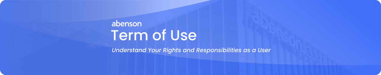 Terms of Use | Abenson.com